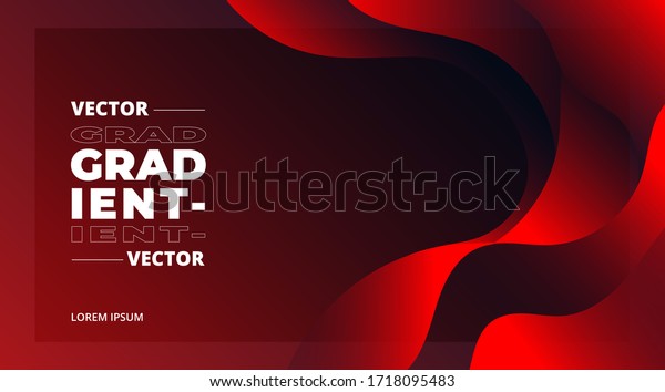 Liquid Background Design Red Color Poster Stock Vector (Royalty Free ...