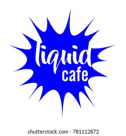 Liquid Cafe Company Logo Vector Splashes Stock Vector (Royalty Free ...
