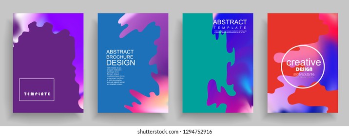 Liquid Color Background Design A4 Format Stock Vector (Royalty Free ...
