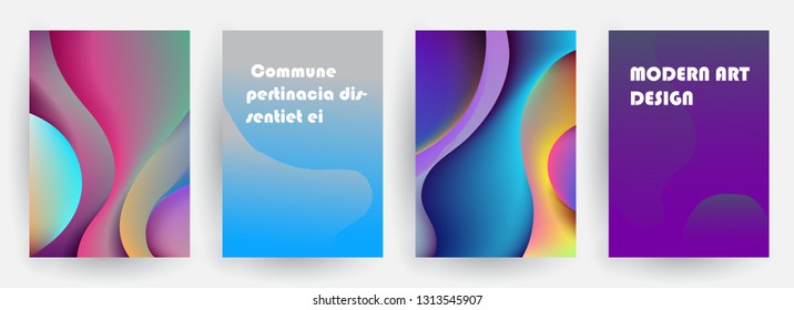 Liquid Color Background Design A4 Format Stock Vector (Royalty Free ...