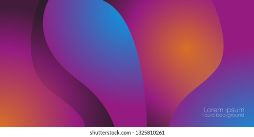 Liquid Color Background Design A4 Format Stock Vector (Royalty Free ...