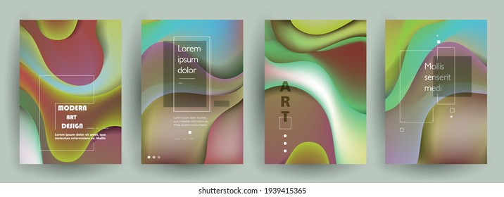 Liquid Color Background Design A4 Format Stock Vector (Royalty Free ...