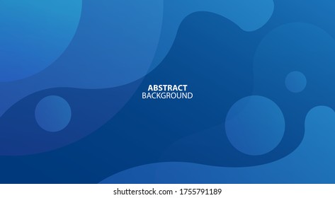 Colorful Geometric Background Blue Elements Fluid Stock Vector (Royalty ...