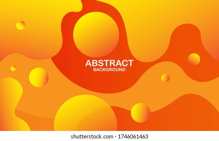 Liquid Color Background Design Orange Elements Stock Vector (Royalty ...