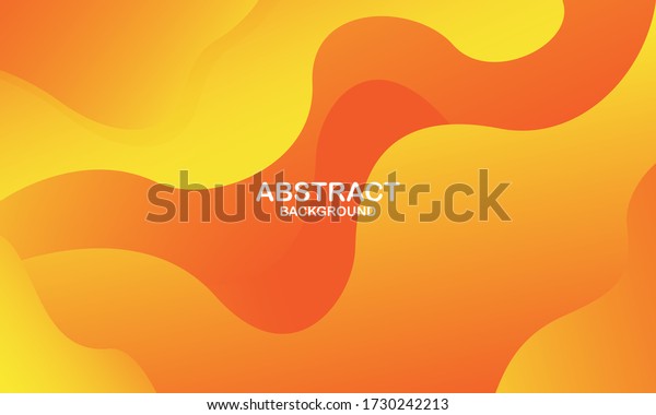Liquid Color Background Design Orange Elements Stock Vector (Royalty ...