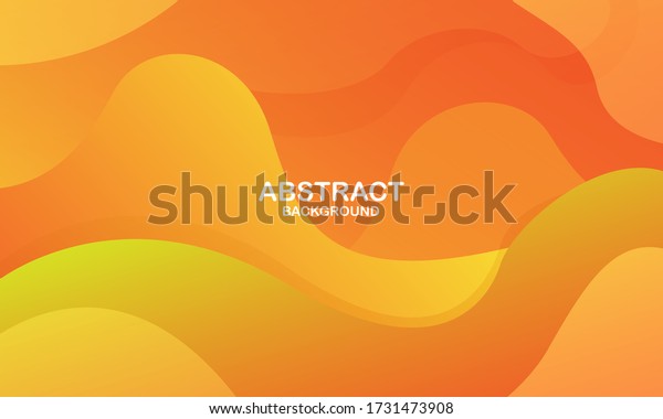 Liquid Color Background Design Orange Elements Stock Vector (Royalty ...