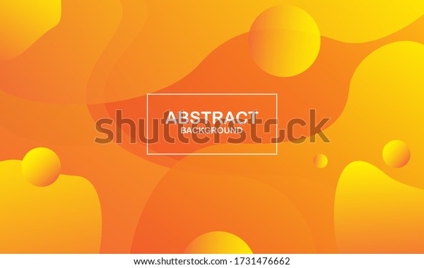 Liquid Color Background Design Orange Elements Stock Vector (Royalty ...