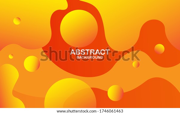 Liquid Color Background Design Orange Elements Stock Vector (Royalty ...