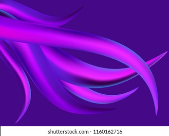 57 Abstract 3d liquid colorful tentacle shapes Stock Vectors, Images ...
