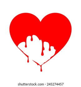 Liquid Heart Vector Illustration Stock Vector (Royalty Free) 245274457 ...