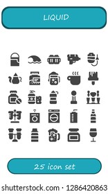 Liquid Icon Set 25 Filled Liquid Stock Vector (Royalty Free) 1286420863 ...