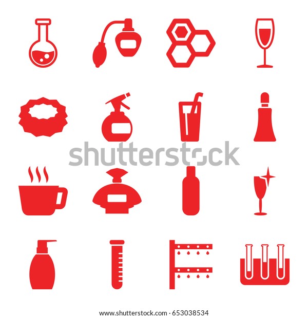 Liquid Icons Set Set 16 Liquid Stock Vector (Royalty Free) 653038534