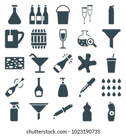 Liquid Icons Set 25 Editable Filled Stock Vector (Royalty Free ...