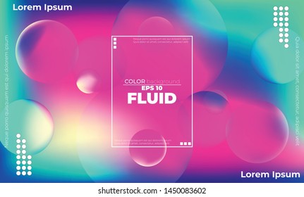 Liquid Neon Fluid Background Fluid Colors Stock Vector (Royalty Free ...