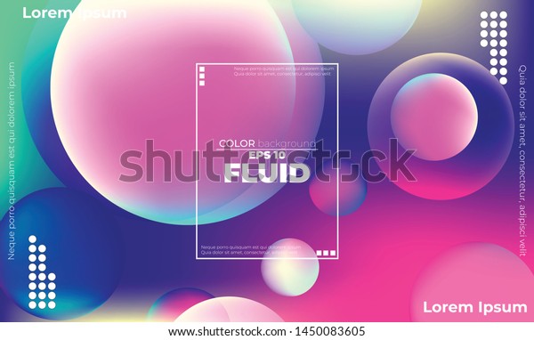 Liquid Neon Fluid Background Fluid Colors Stock Vector (Royalty Free ...