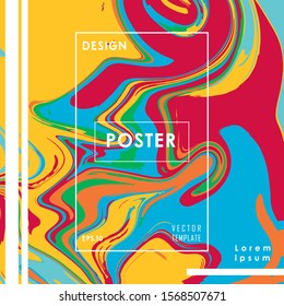 Liquid Poster Neon Colored Stock Vector (Royalty Free) 1568507671 ...