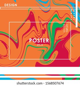 Liquid Poster Neon Colored Stock Vector (Royalty Free) 1568507674 ...