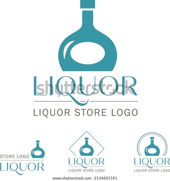 Liquor Store Logo Vector Illustration: เวกเตอร์สต็อก (ปลอดค่าลิขสิทธิ์ ...