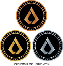 Lisk Virtual Currency Logo Vector Illustrations Stock Vector (Royalty ...