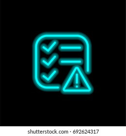List Blue Glowing Neon Ui Ux Stock Vector (Royalty Free) 692624317 ...