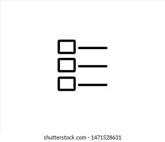 List Icon Symbol Vector Checklist Stock Vector (Royalty Free ...