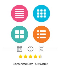 1,107 List view grid view icon Images, Stock Photos & Vectors ...