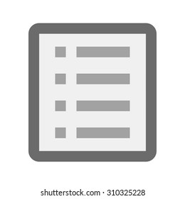 List Outline Details Icon Vector Image Stock Vector (Royalty Free ...