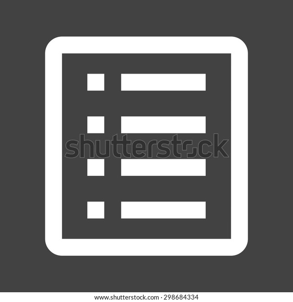List Outline Details Icon Vector Image Stock Vector (Royalty Free ...