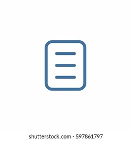 List Paper Icon Written Page Vector Stock Vector (Royalty Free ...