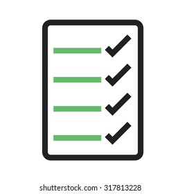 List Tick Paper Icon Vector Image Stock Vector (Royalty Free) 317813228 ...