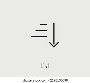 6,502 List down icons Images, Stock Photos & Vectors | Shutterstock