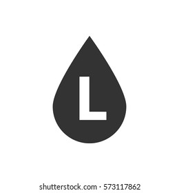 Liter Icon Vector Illustration Stock Vector (Royalty Free) 573117862 ...