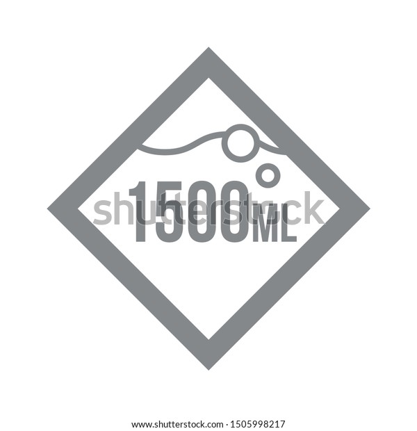 Liter L Sign Mark Estimated Volumes Stock Vector (Royalty Free) 1505998217