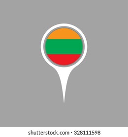 Lithuania Flagpin Stock Vector (Royalty Free) 328111598 | Shutterstock