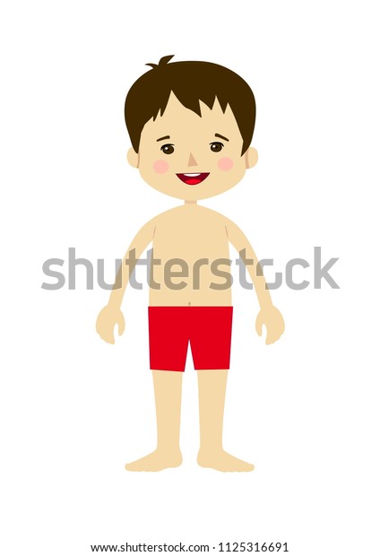 Litte Boy Body Anatomy Human Stock Vector (Royalty Free) 1125316691 ...
