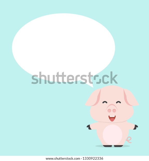 Little Baby Pig Thinking Vector Stock Vector (Royalty Free) 1330922336 ...