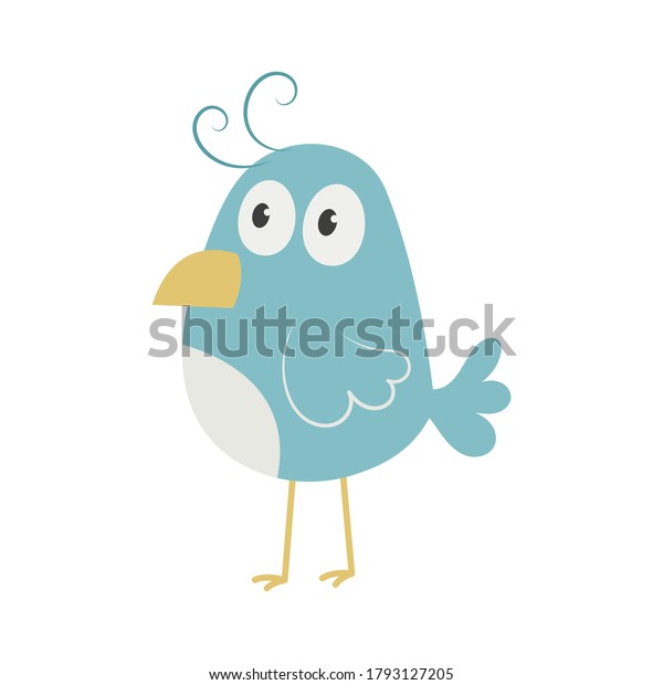Little Bird Vector Cartoon Isolated On Stock Vector (Royalty Free ...