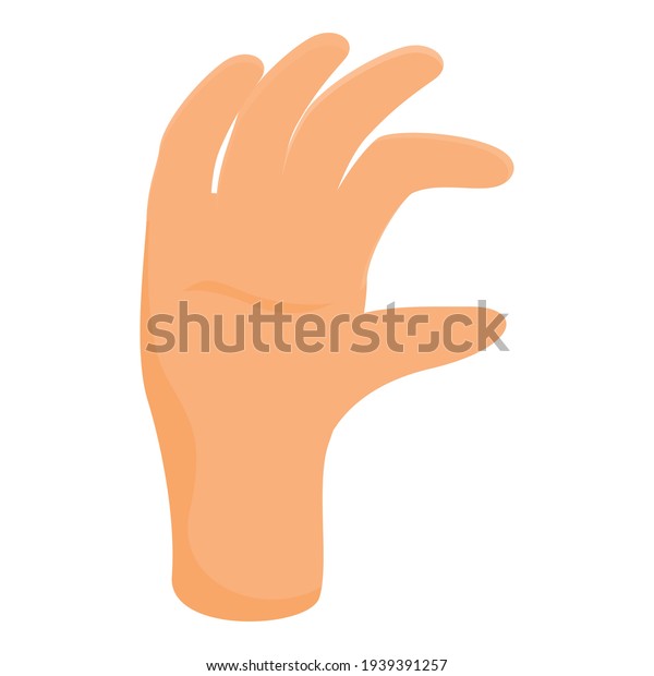 Little Bit Hand Gesture Icon Cartoon Stock Vector (Royalty Free ...