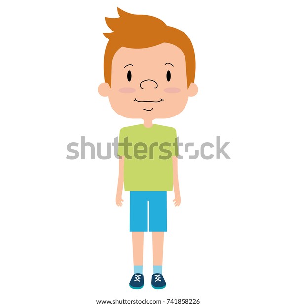 Little Boy Avatar Character Stock Vector (Royalty Free) 741858226