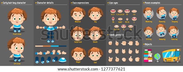 Little Boy Character Puppet Your Animation Stock Vector (Royalty Free ...