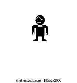 Little Boy Graphic Vector Illustration Stock Vector (Royalty Free ...