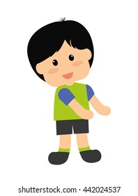 Little Boy Icon Kid Design Vector Stock Vector (Royalty Free) 442024537 ...