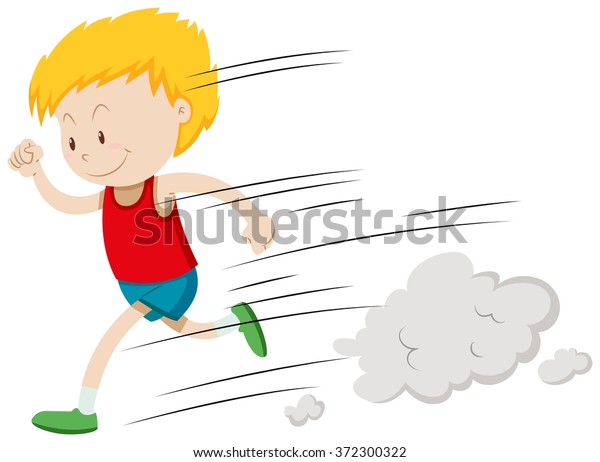 Little Boy Running Fast Illustration Stock Vector (Royalty Free) 372300322 Little Boy Running Fast Illustration Stock Vector (Royalty Free) 372300322