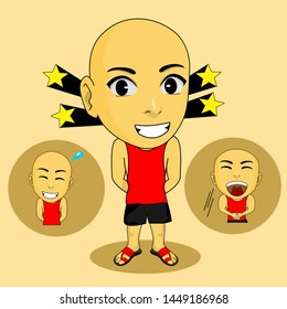 Little Boy Smile Laugh Vector Cartoon Stock Vector (Royalty Free ...