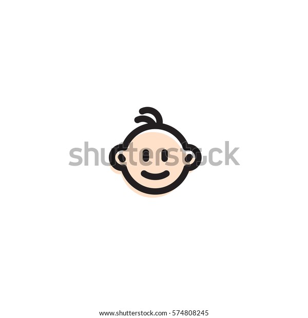 Little Boy Vector Icon Playground Sign Stock Vector (Royalty Free ...