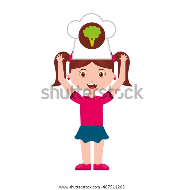 Little Chef Kids Menu Vector Illustration Stock Vector (Royalty Free ...
