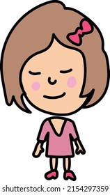 Little Cute Cartoon Character Vector Drawing Stock Vector (Royalty Free ...
