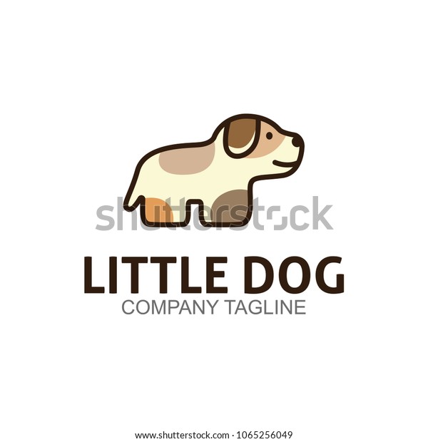 Little Dog Logo Template Stock Vector (Royalty Free) 1065256049 ...