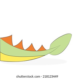Little Dragon Tail Illustration Vector Format: vector de stock (libre ...