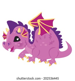 Little Dragon Vector Illustration Stock Vector (Royalty Free) 202536445 ...